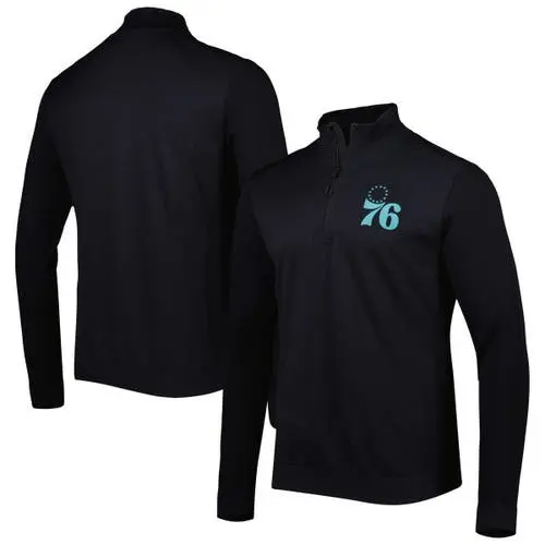 LEVELWEAR Philadelphia 76ers Engineered Knit Quarter-zip Jacket
