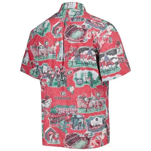Reyn Spooner Georgia Bulldogs Scenic Button-down Shirt