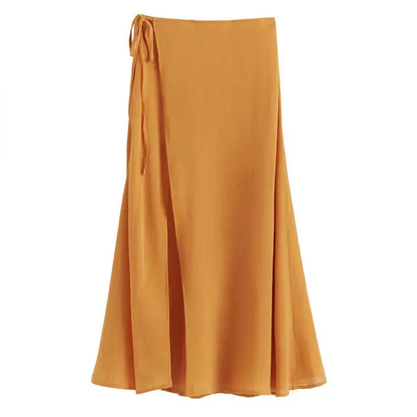 Cuyana Wrap Maxi Cover Up - Mango