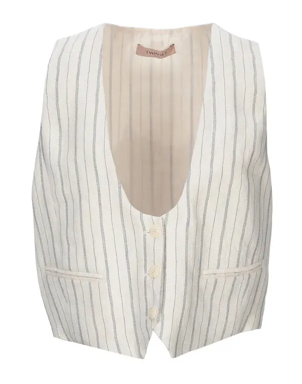 TWINSET Tailored Pinstriped Vest