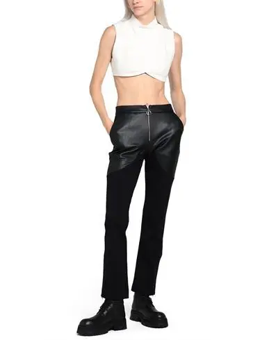 Wolford Straight Leg Pants With Coated Fabric Detail