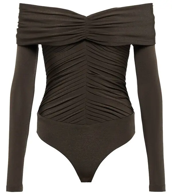 Khaite Panza Off-shoulder Bodysuit