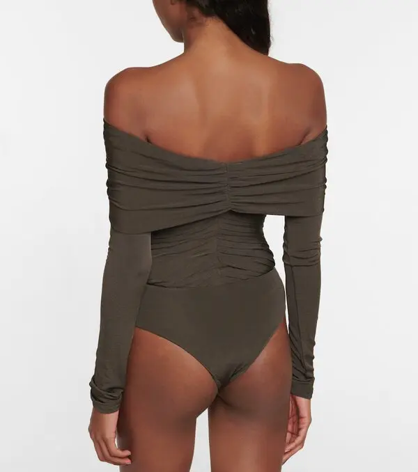 Khaite Panza Off-shoulder Bodysuit