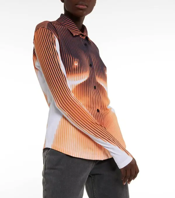 Y/Project X Jean Paul Gaultier Body Morph Shirt In Black - 40% Off