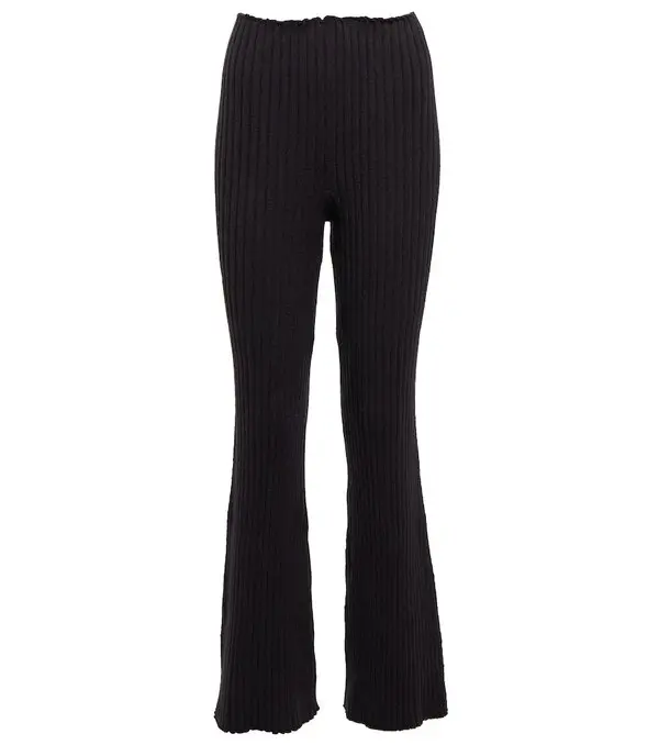 THE ROW Bija Cashmere Flared Pants