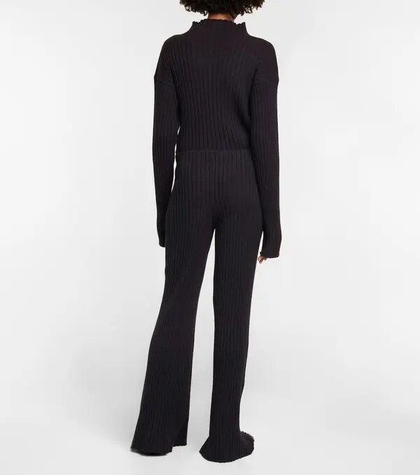 THE ROW Bija Cashmere Flared Pants