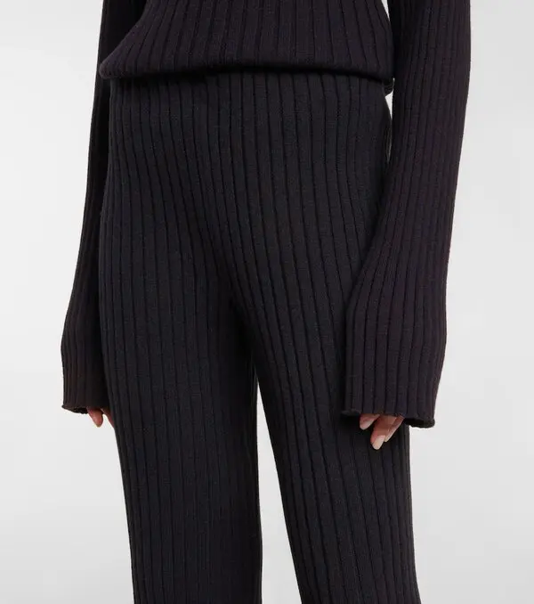 THE ROW Bija Cashmere Flared Pants