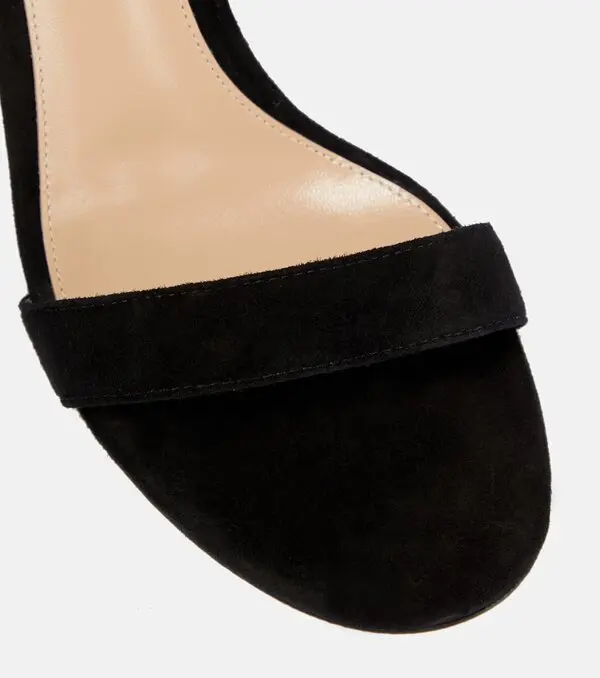 GIANVITO ROSSI Portofino 85 Suede Sandals - Black