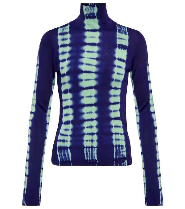 Proenza Schouler Tie-dye Turtleneck Top