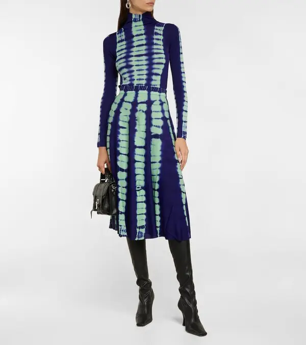 Proenza Schouler Tie-dye Turtleneck Top