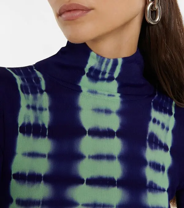 Proenza Schouler Tie-dye Turtleneck Top