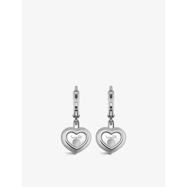 Chopard Happy Diamonds 18ct White-gold And Diamond Earrings