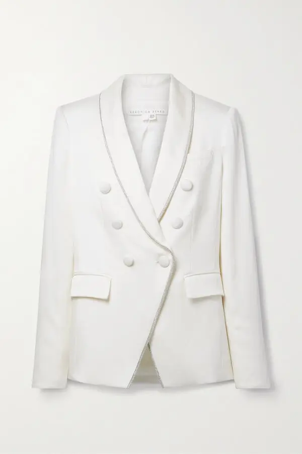 Veronica Beard Jagger Dickey Crystal-embellished Blazer