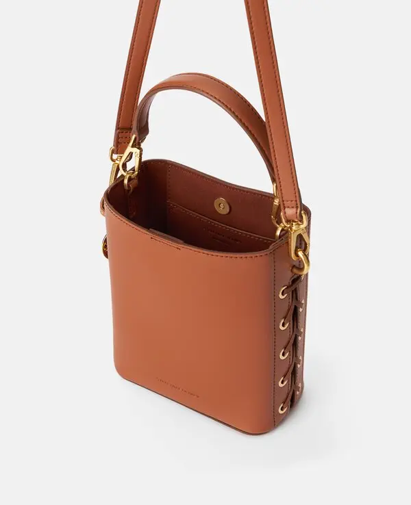 Stella McCartney Frayme Bucket Bag - Tan Brown