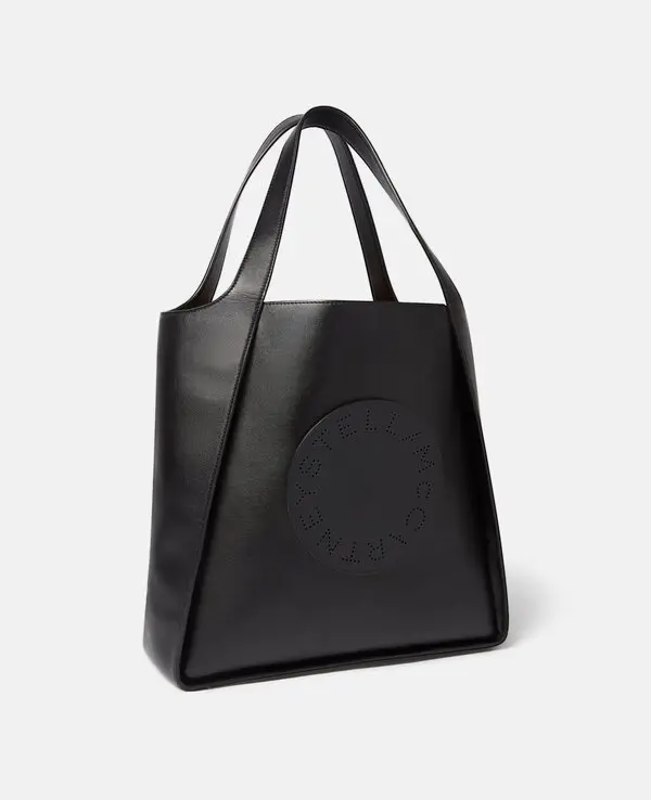 Stella McCartney Stella Logo Square Tote - Black