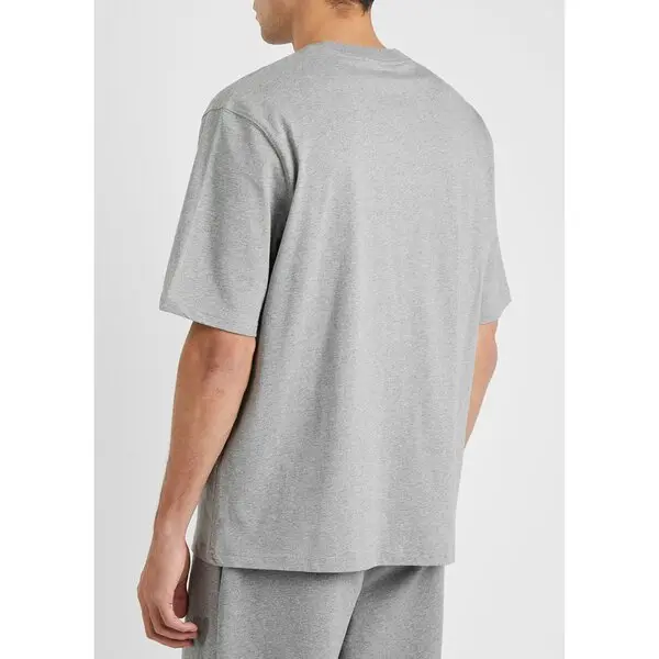 AMI Paris Logo-embroidered Cotton T-shirt
