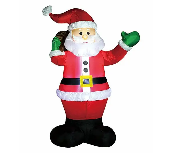 JOIEDOMI Christmas 6' Waving Santa Claus Inflatable - One-color