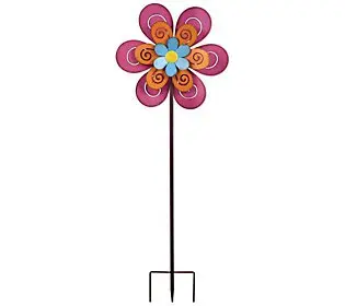 SUNSET VISTA DESIGNS Sunset Vista Hot Pink Flower Spinner - One-color