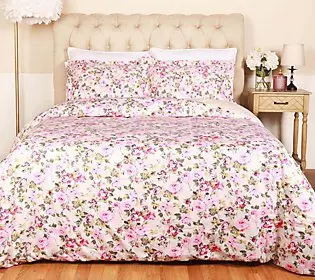 SUPERIOR Cotton Floral Wildflower Duvet Cover, Ing/cal King - One-color