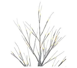 NORTHLIGHT 4' White Birch Tree Outdoor Decor Hite Lights