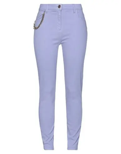 Elisabetta Franchi Skinny Jeans With Detachable Application - Light Purple