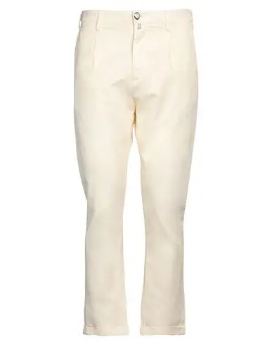JACOB COHЁN Cotton-blend Tapered Chino Pants - Ivory