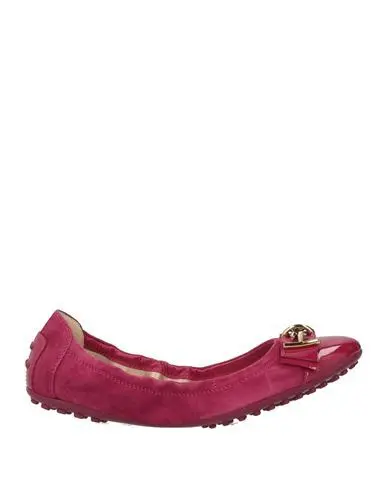 TOD'S Leather Ballet Flats - Purple