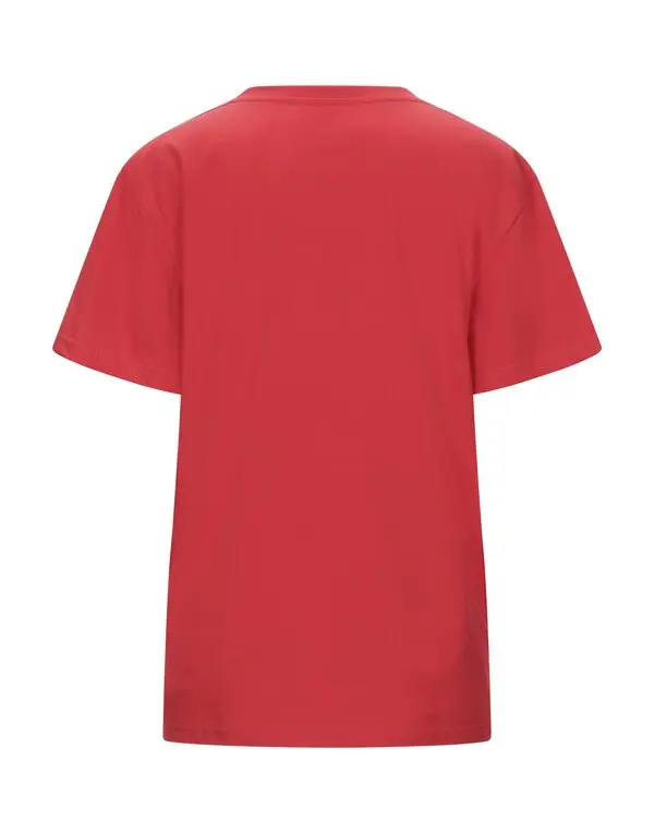 Alberta Ferretti Organic Cotton T-shirt With Sequin Detail - Red