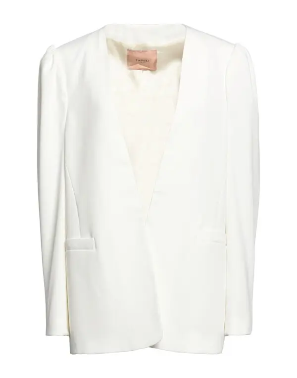 TWINSET Single-breasted Blazer - White