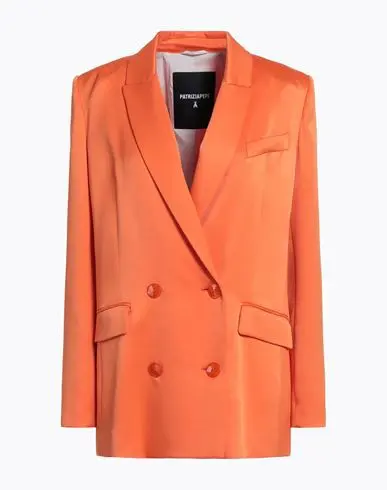 Patrizia Pepe Double-breasted Blazer - Orange