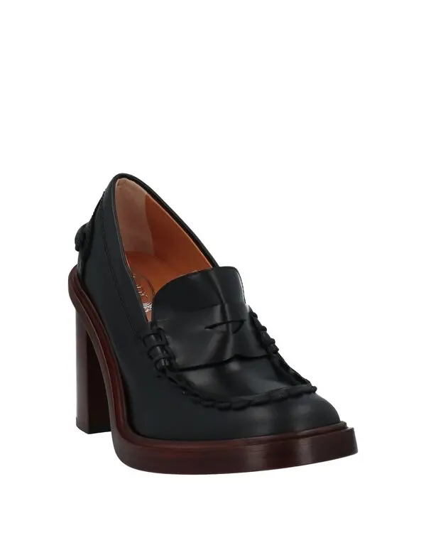 TOD'S Calfskin Loafers - Black