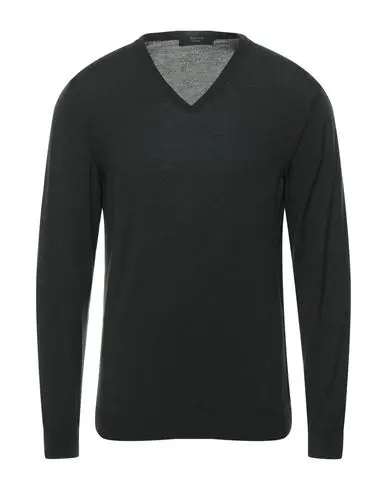 ZANONE Virgin Wool And Polyamide V-neck Sweater - Green