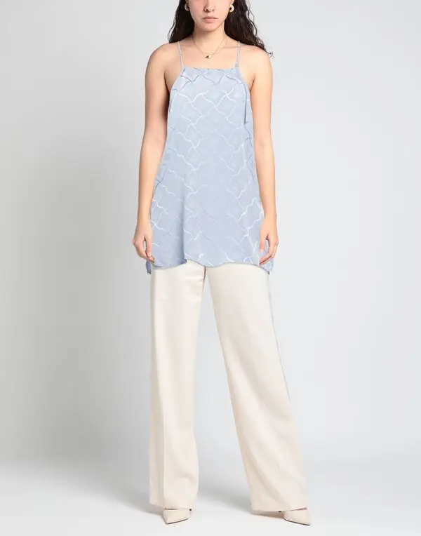 AGLINI Crepe Top - Blue