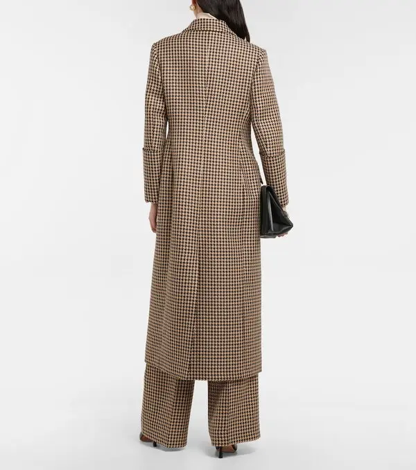 Emilia Wickstead Maddy Checked Wool-Blend Coat In Multicoloured 