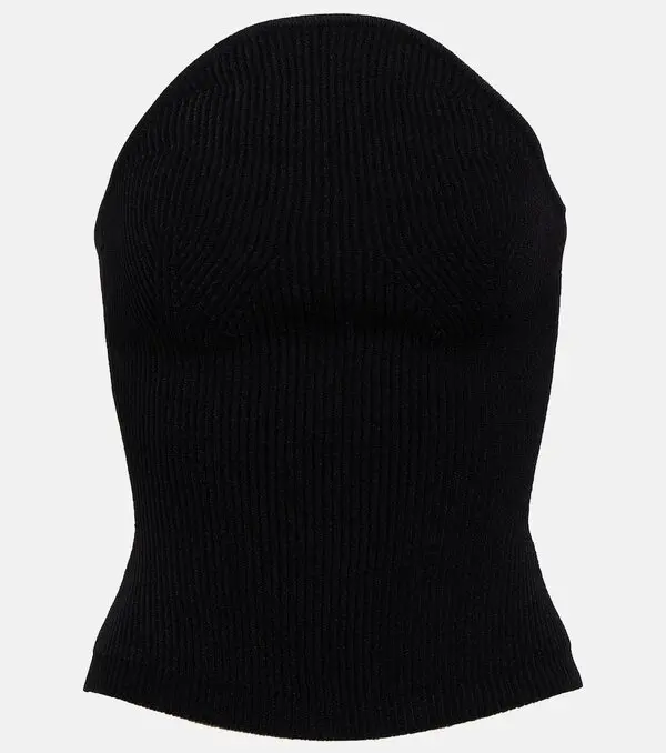 Khaite Jericho Rib-knit Bustier