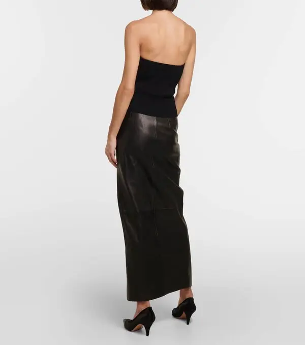Khaite Jericho Rib-knit Bustier