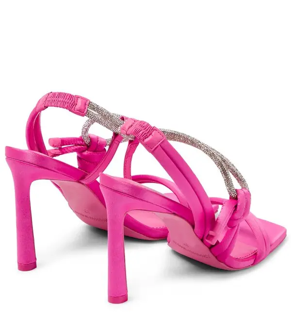 Simkhai Cassie Embellished Satin Sandals