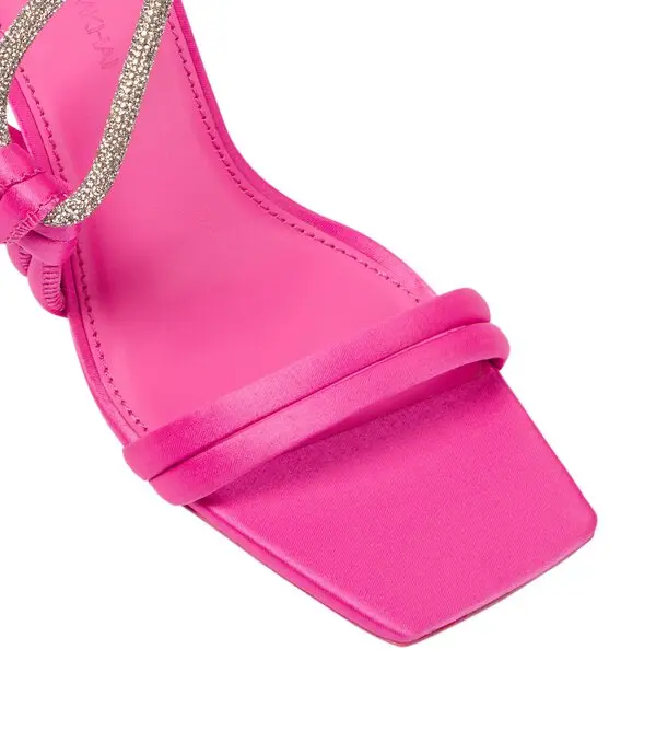 Simkhai Cassie Embellished Satin Sandals