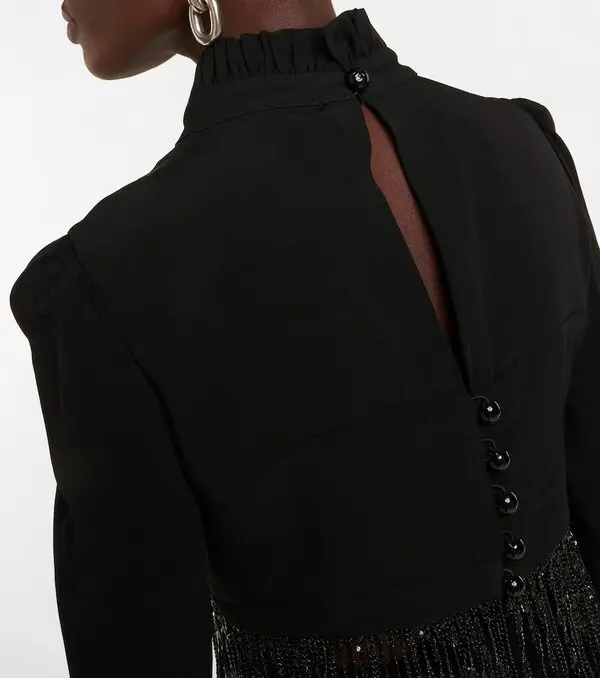 Rabanne Embellished Crop Top