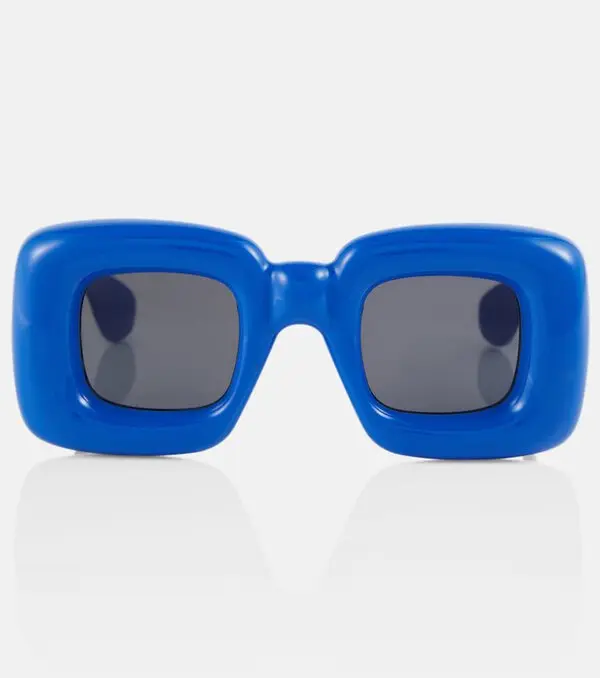 Loewe Inflated Square Sunglasses In Blue - 30% Off | Editorialist