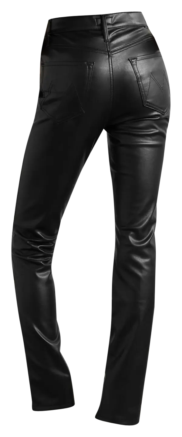 MOTHER Net Sustain The Dazzler Skimp Faux Leather Straight-leg Pants