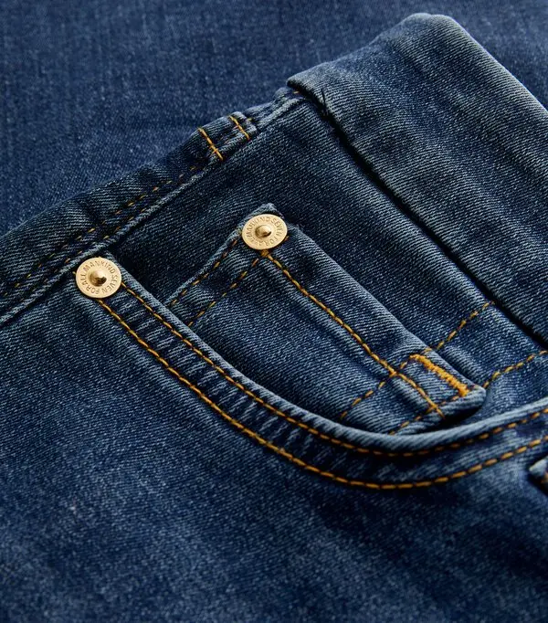 7 For All Mankind The Straight Bair High-rise Jeans