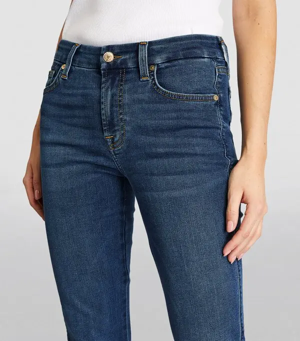 7 For All Mankind The Straight Bair High-rise Jeans