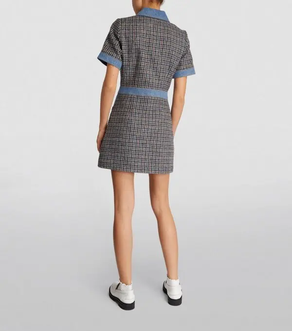 Sandro Check Mary Mini Dress