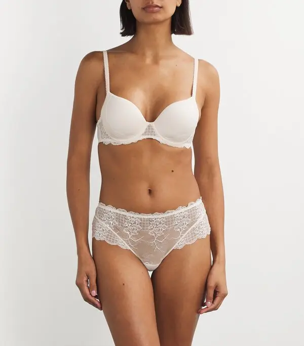 Simone Perele Spacer Plunge Reve Bra - Pink