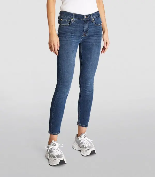 7 For All Mankind Bair High-rise Ankle Skinny Jeans