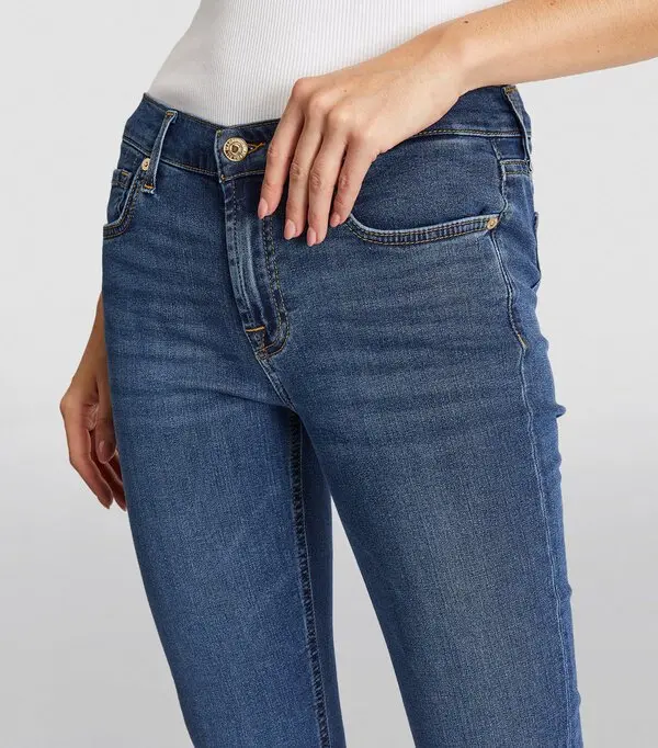 7 For All Mankind Bair High-rise Ankle Skinny Jeans