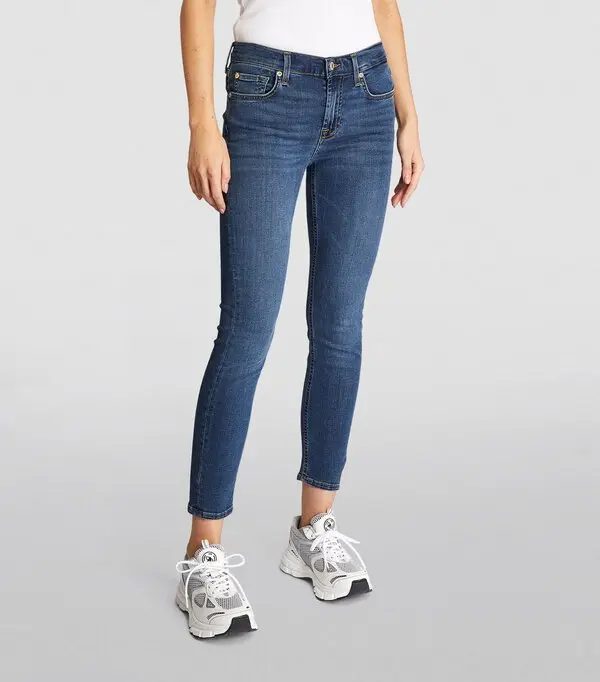 7 For All Mankind Bair High-rise Ankle Skinny Jeans