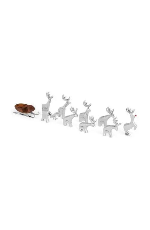 NAMBE Mini Reindeer 10-piece Figurine Set