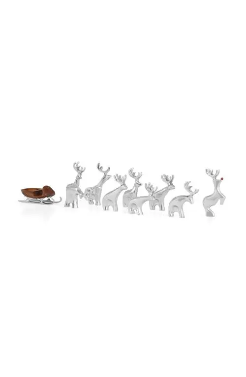 NAMBE Mini Reindeer 10-piece Figurine Set
